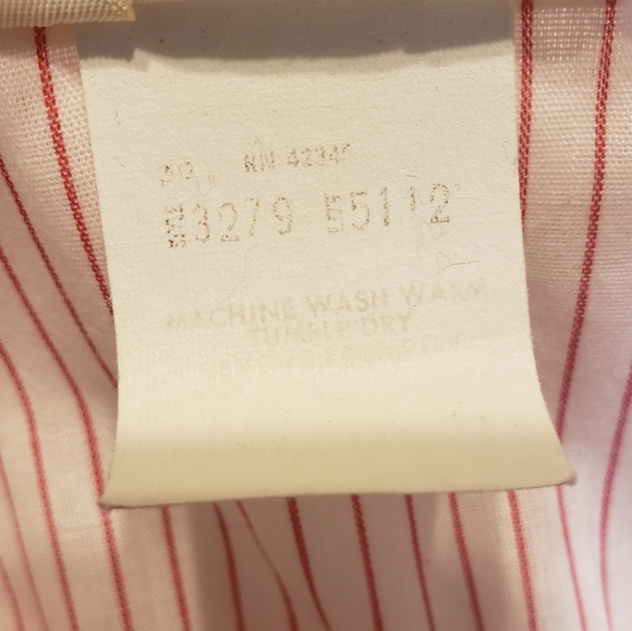 Sears | Tops | Vintage Sears Red Striped Top Mandarin Collar Med | Poshmark